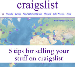 5 Tips for Selling Your Stuff on Craigslist