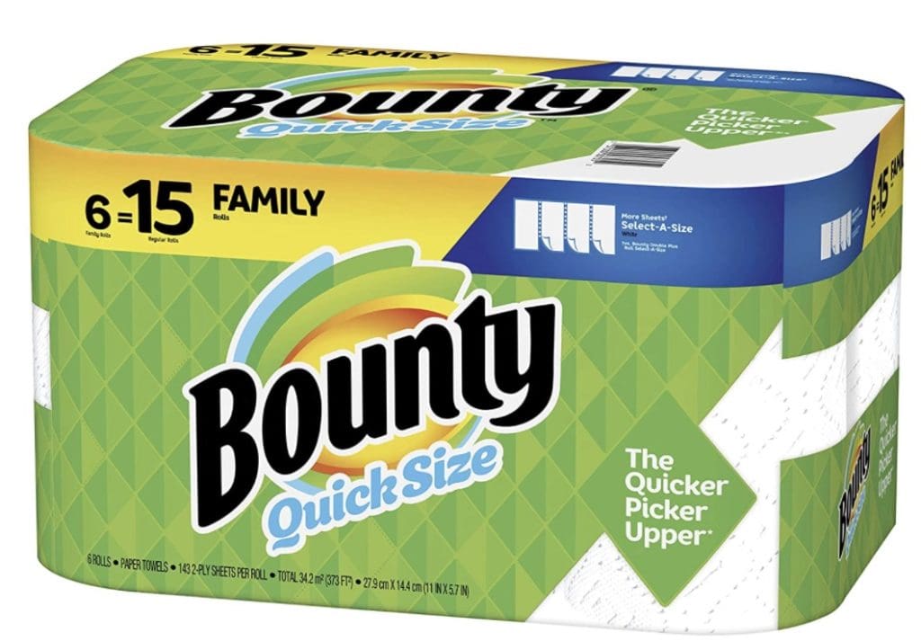 Bounty Paper Towels — $18.75 per Package with Prime Pantry Shipping