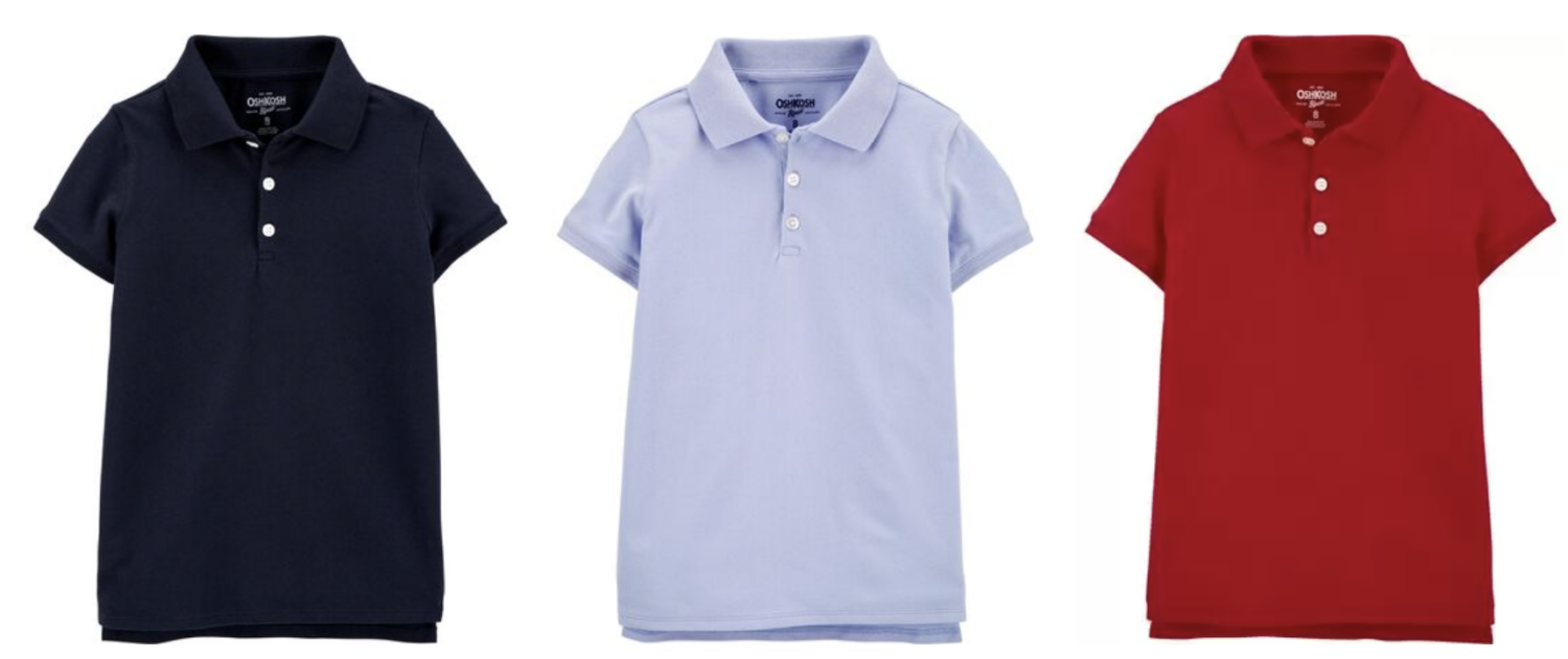 Osh Kosh B'Gosh | Kids & Toddler Uniform Polo Shirts as Low as $5 Each ...