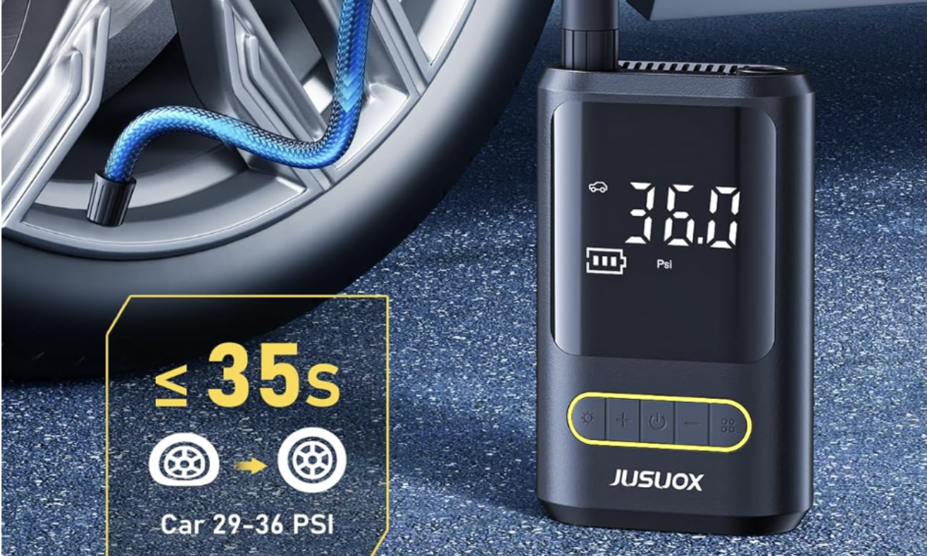 Amazon Prime Day | Portable Tire Inflator with LED Light Only $15.89 ...